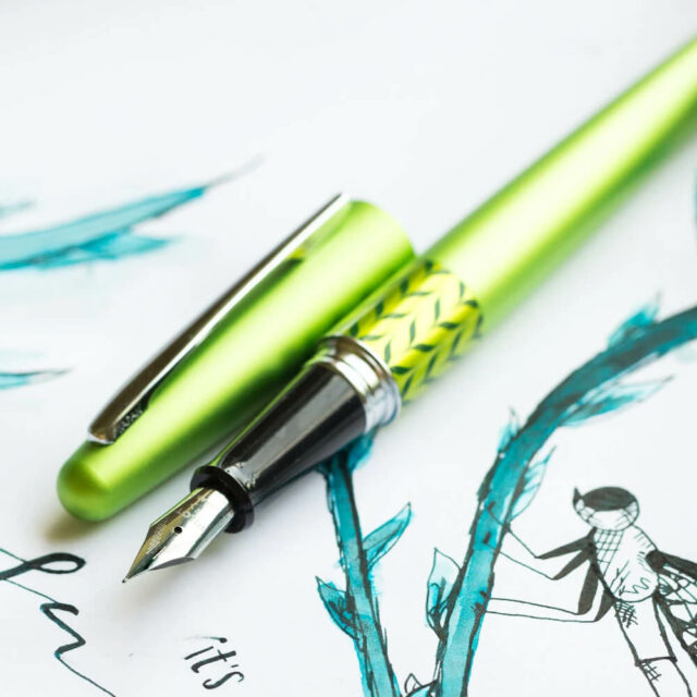 Pluma Fuente, Estilográfica PILOT Colección Retro Pop Verde - Librería ...