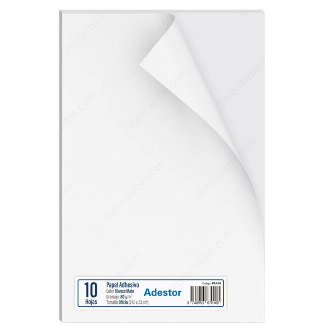 Papel Adhesivo para Imprimir, 80 g/m², Blanco, Mate, Adestor, Paquete ...