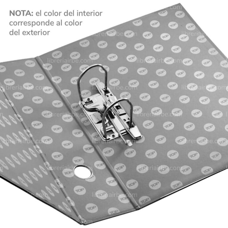 Archivador de Palanca, Lomo Ancho, Tamaño Oficio, TOP - Gris - Librería ...