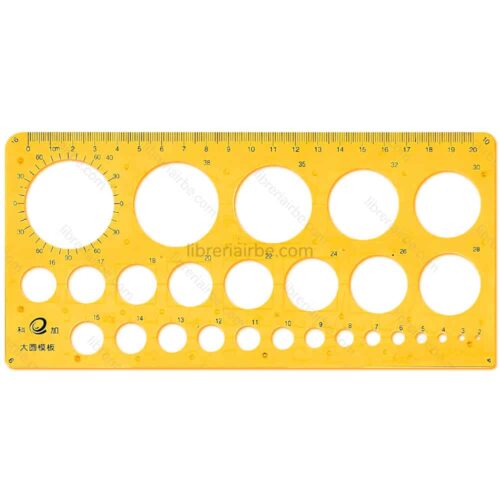Regla para Círculos, Circulímetro, Plantilla para Dibujo Técnico ...