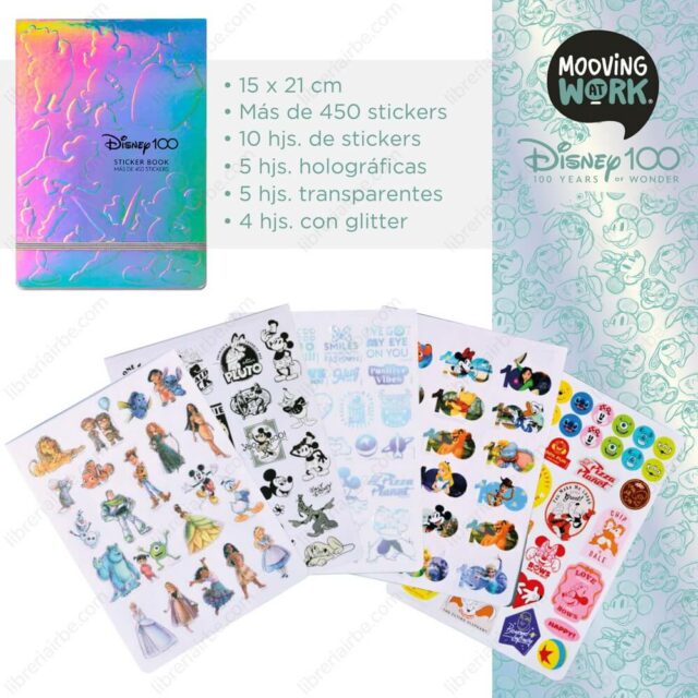 Sticker Book con más de 450 Stickers, Libreta, Cuaderno Tamaño A5 ...