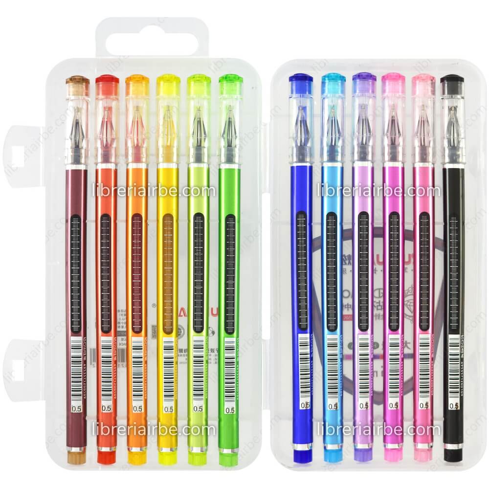 Bolígrafos, Micropuntas de Tinta Gel, Punta Diamante de 0.5 mm, ZUIXUA ...